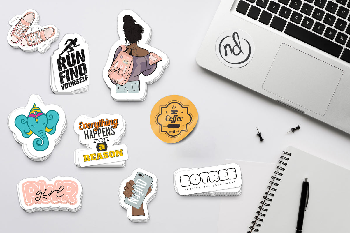 Custom Matt die cut stickers | stickergenie.in | free shipping ...
